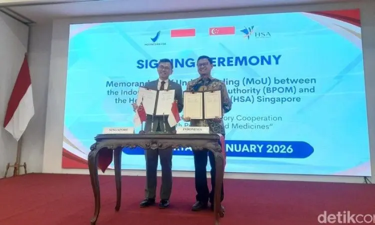 BPOM dan HSA Singapura Perkuat Pengawasan Obat dan Makanan